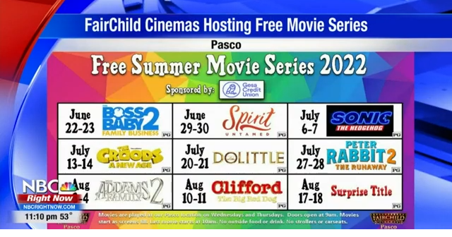 Fairchild Cinema hosts free summer movie series in Pasco | News ...