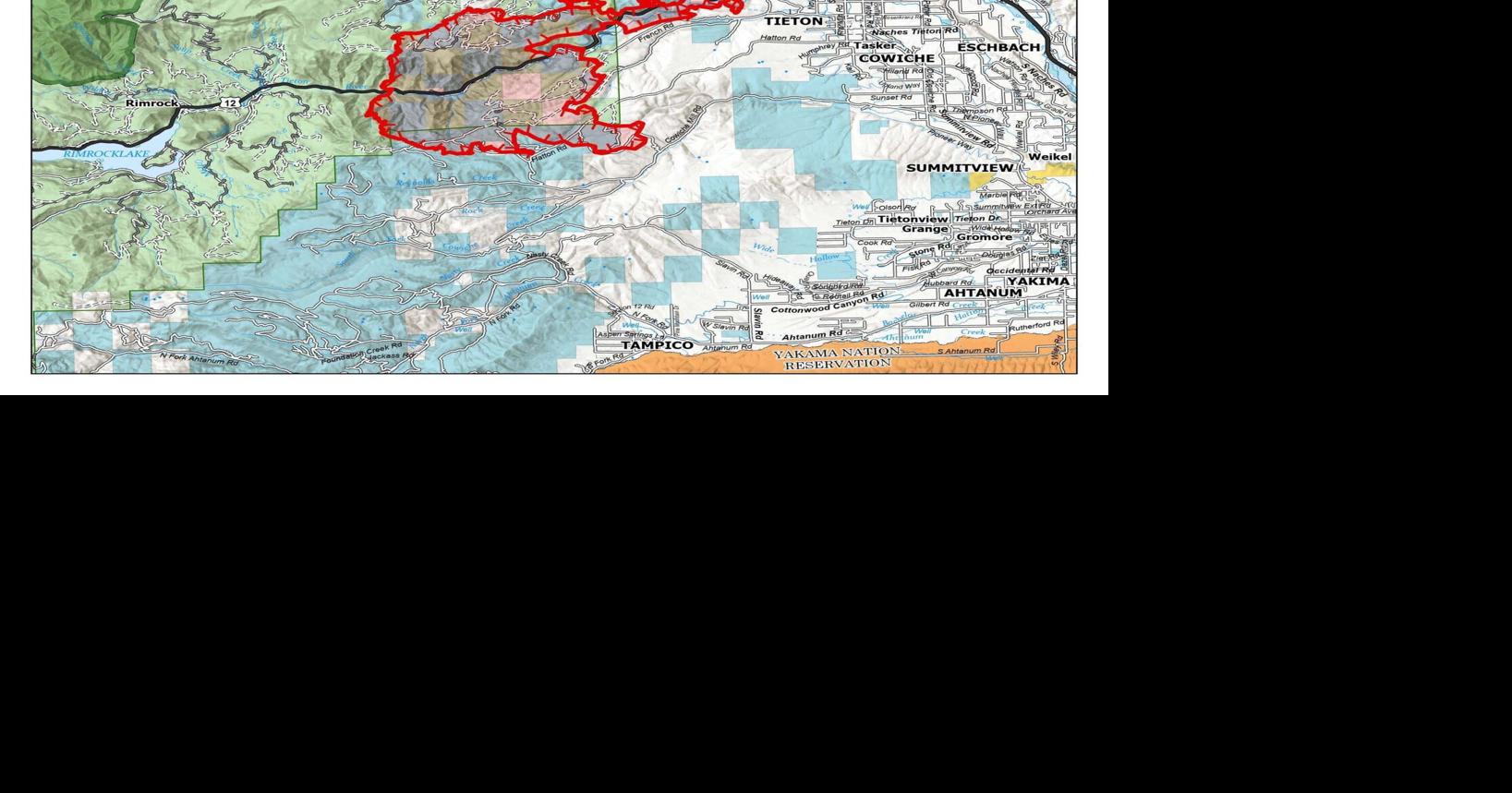 Updated map of Retreat Fire | | nbcrightnow.com