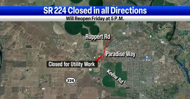 SR 224 in Richland will be closed in all directions until Oct. 27 ...