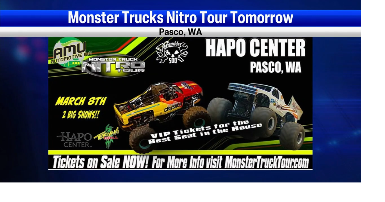 Monster Truck Nitro Tour returns to HAPO Center | News | nbcrightnow.com