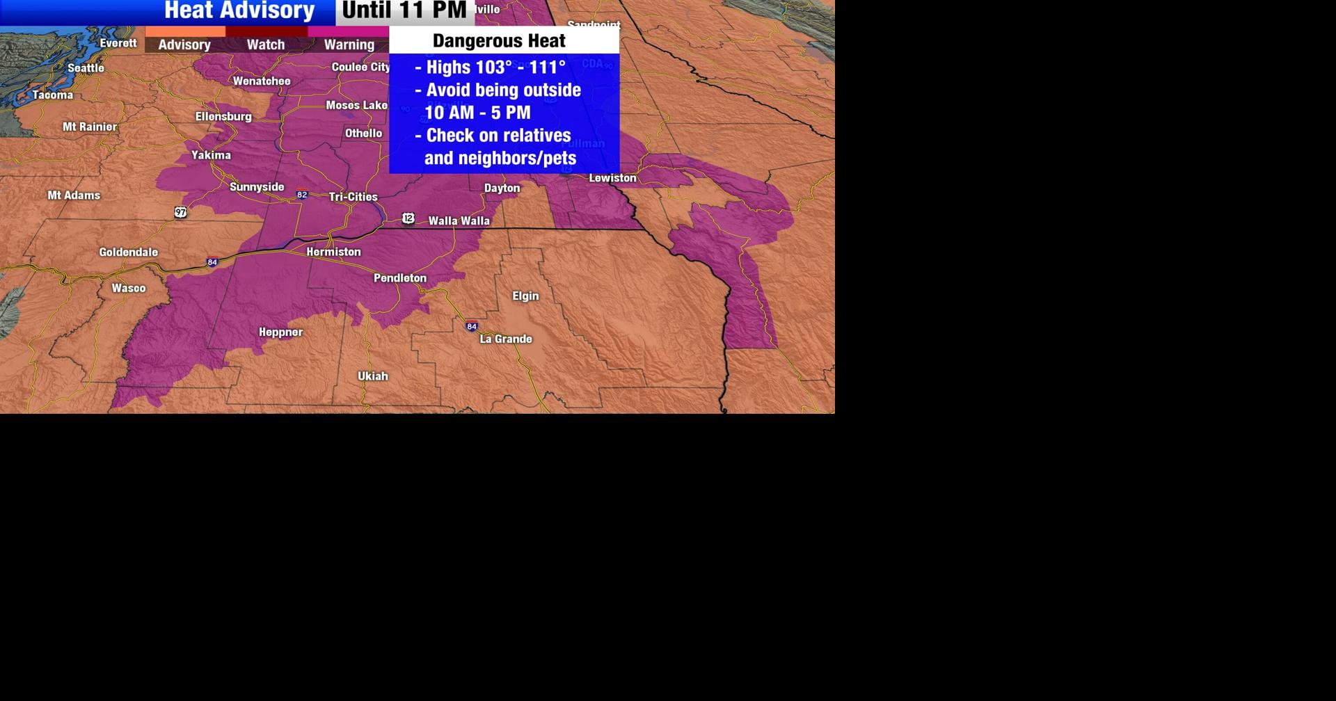 NonStop Local Weather Alert through Friday night for heat and fire ...