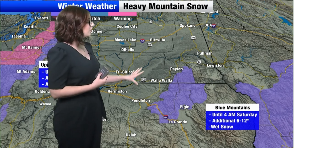 Heavy mountain snow and lower elevation rain | Weather | nbcrightnow.com