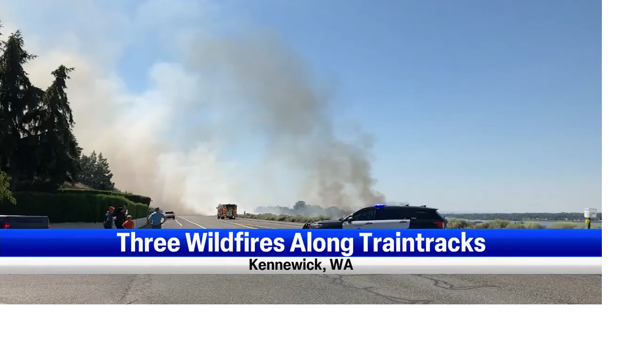 Passing train likely caused multiple fires along train tracks in ...