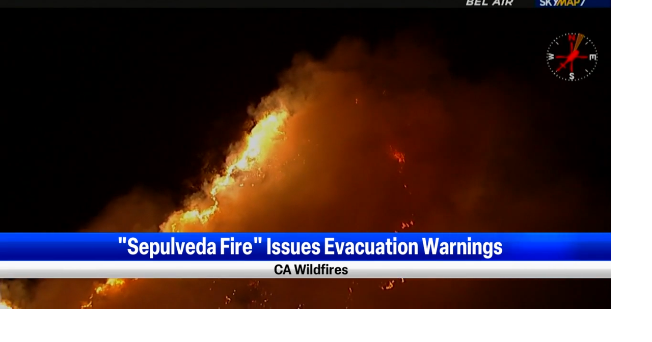 Sepulveda Fire near Bel Air halted at 40 acres, no injuries reported ...