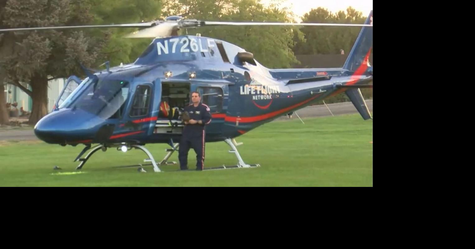 Life Flight Helicopter Touches Down Outside of Station 140 ...