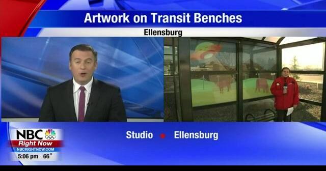 Central Transit in Ellensburg installs bus shelters with local artist ...