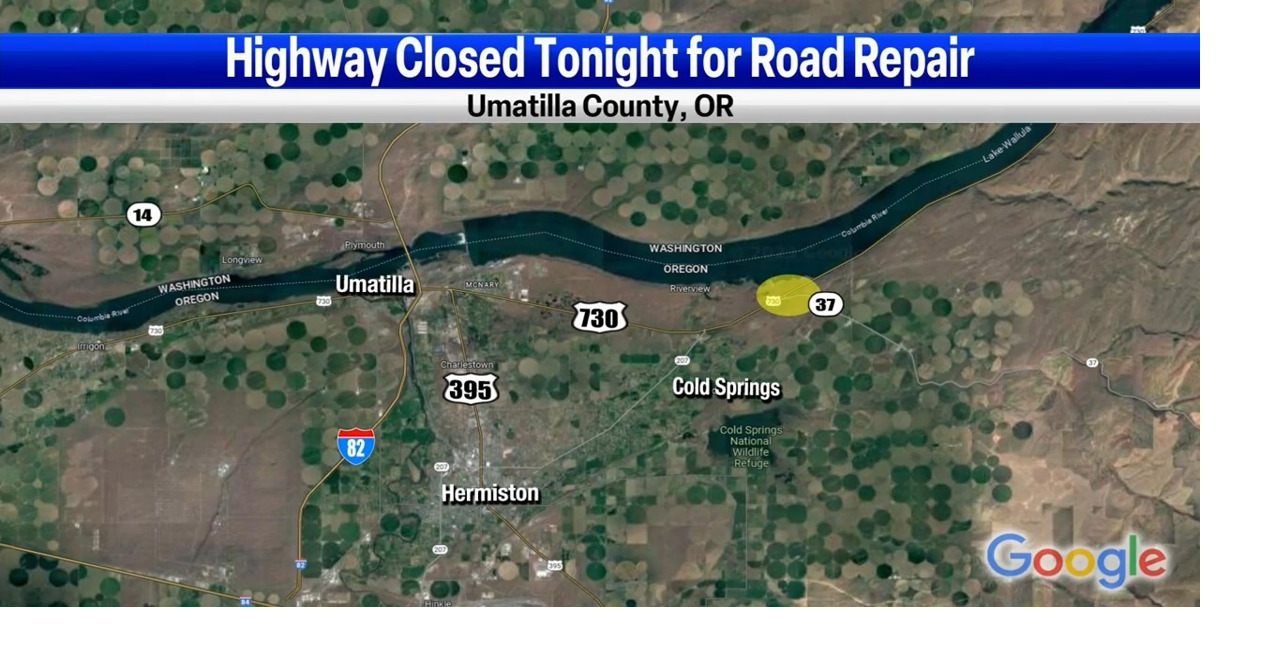 U.S. 730 East of Cold Springs Junction closed for road repairs in ...