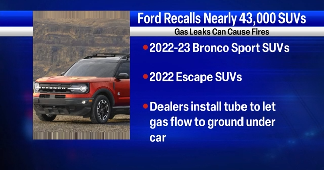 Ford recalls over 40,000 popular Bronco SUVs due to fire risk | News ...