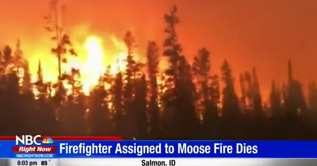 Firefighter assigned to the Moose Fire dies after suffering a medical ...