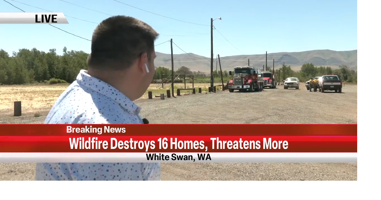 Wildfire destroys 16 homes near White Swan | Fire | nbcrightnow.com