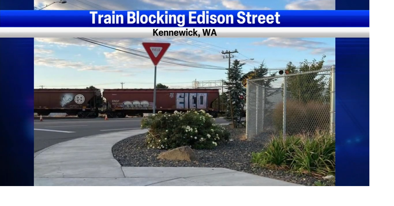 Train malfunction blocks Edison Street near Metaline Avenue in ...