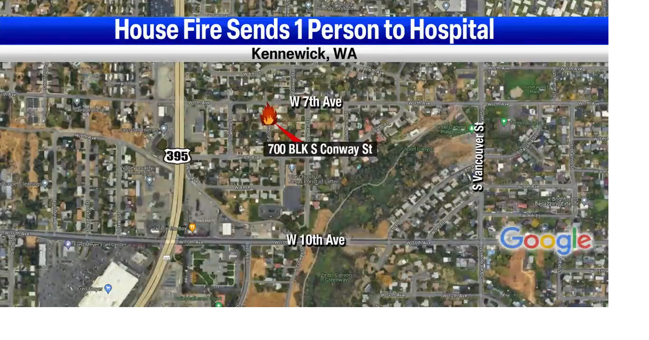 Afternoon house fire in Kennewick sends one to the hospital | News ...
