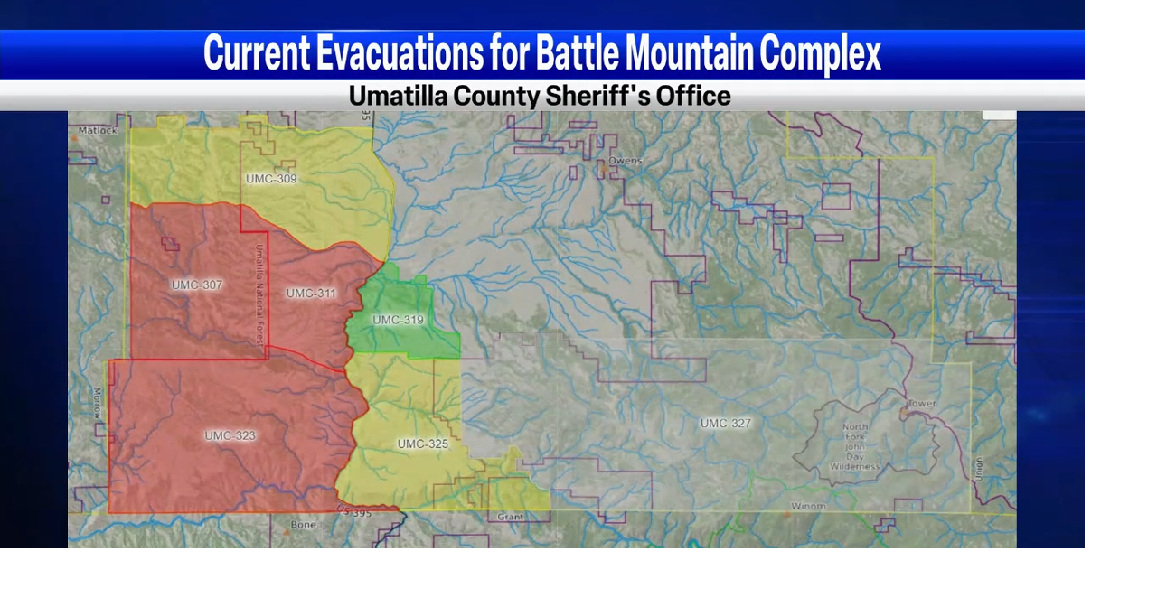 More evacuations lifted for Battle Mountain Complex Fire | Top-video ...