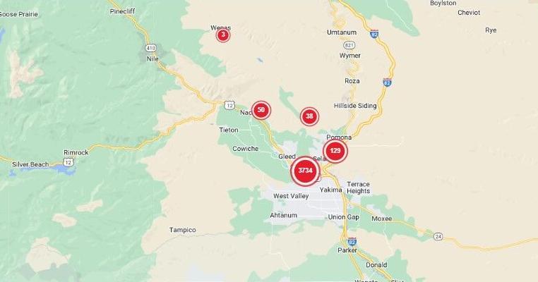 Pacific Power Yakima outage map | | nbcrightnow.com