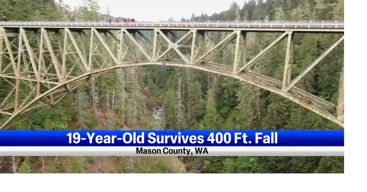 Teen survives 400-foot fall from railroad bridge in Western Washington ...