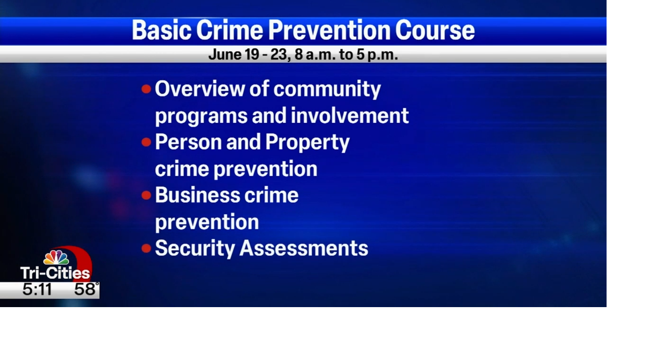 RPD to host basic crime prevention course | News | nbcrightnow.com