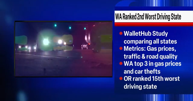 Report: Washington the second worst state to drive in | News ...