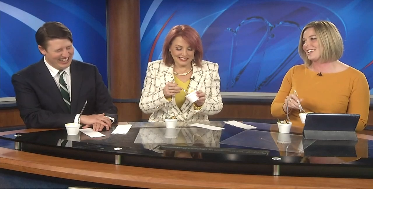 Tracci, Stacy and David taste test newest balpark foods from Gesa ...