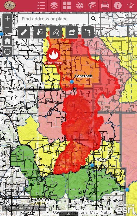 Lone Rock Fire in North-Central Oregon now 98 percent contained, all ...