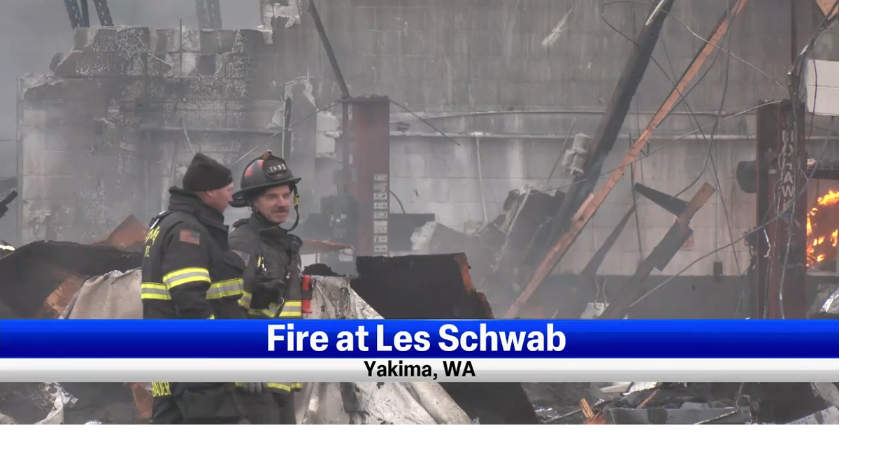 Shelter-in-place lifted for area near Les Schwab fire in Yakima | News ...