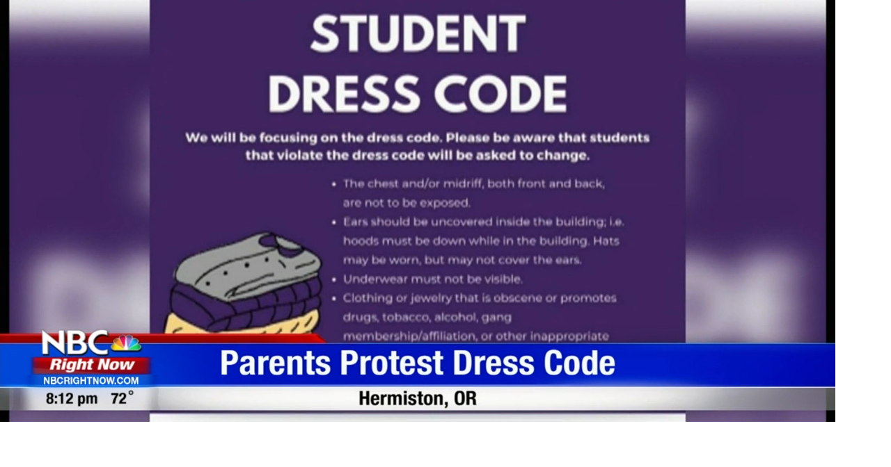 Parents and students peacefully protest school dress code at School ...