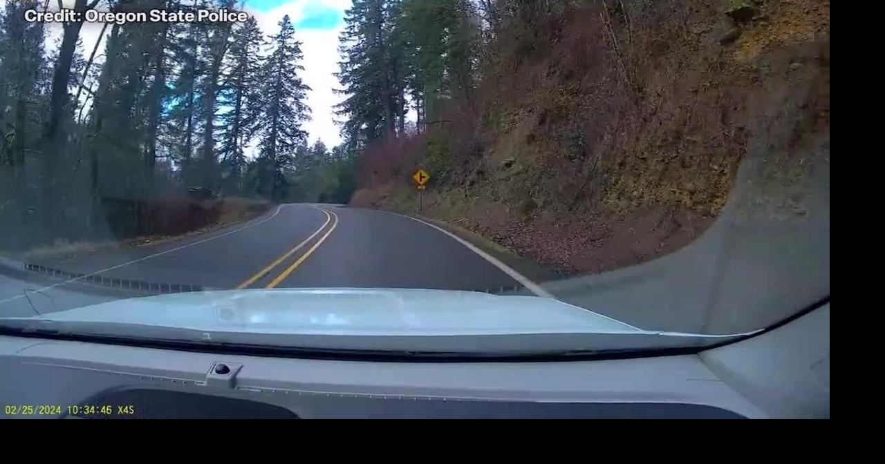 Distracted driver flying off cliff landing 200 feet down embankment ...