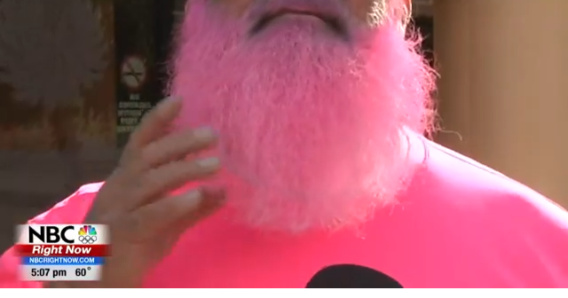 Pink Beard Man Raises Money For Beast Cancer | News | nbcrightnow.com