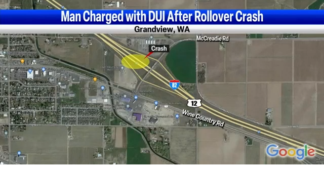 Man in the hospital after a rollover crash in Grandview early Sunday ...