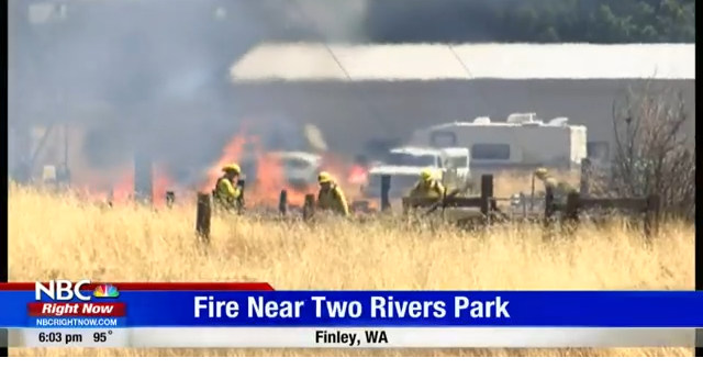 Large brush fire in Finley now under control | News | nbcrightnow.com