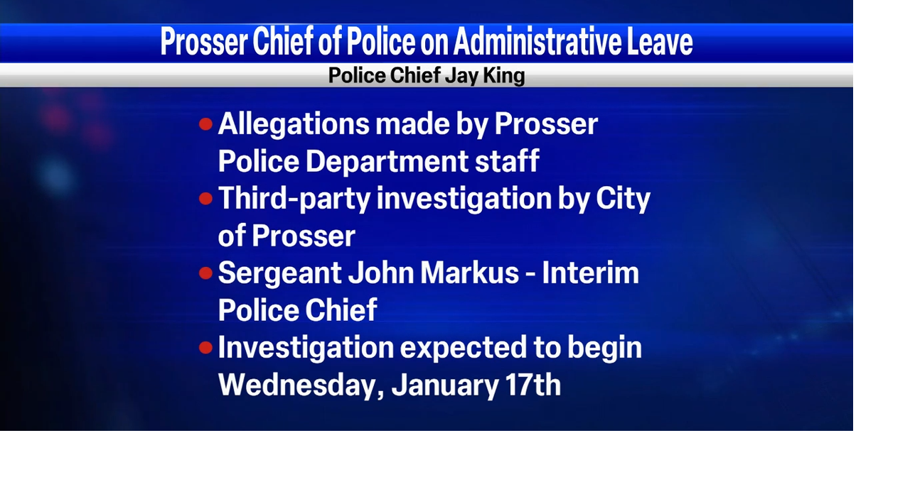 Morning Rush Jan. 12: Prosser PD Chief on leave, Walla Walla utility ...
