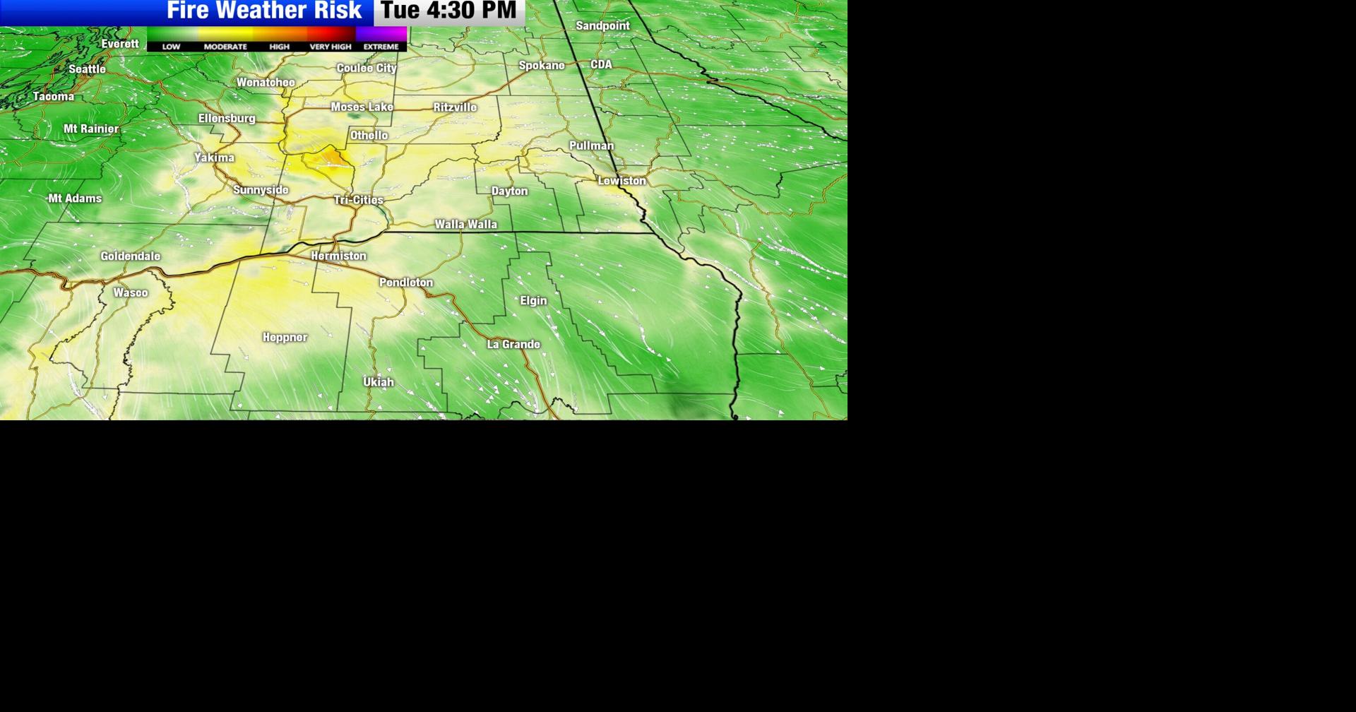 Repeat warm, dry, and breezy conditions means another afternoon of high ...