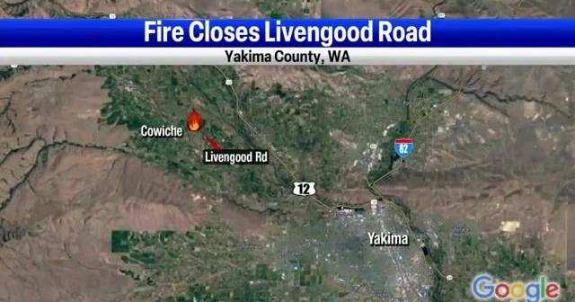3rd alarm structure fire closes Livingood Road in Naches | News ...