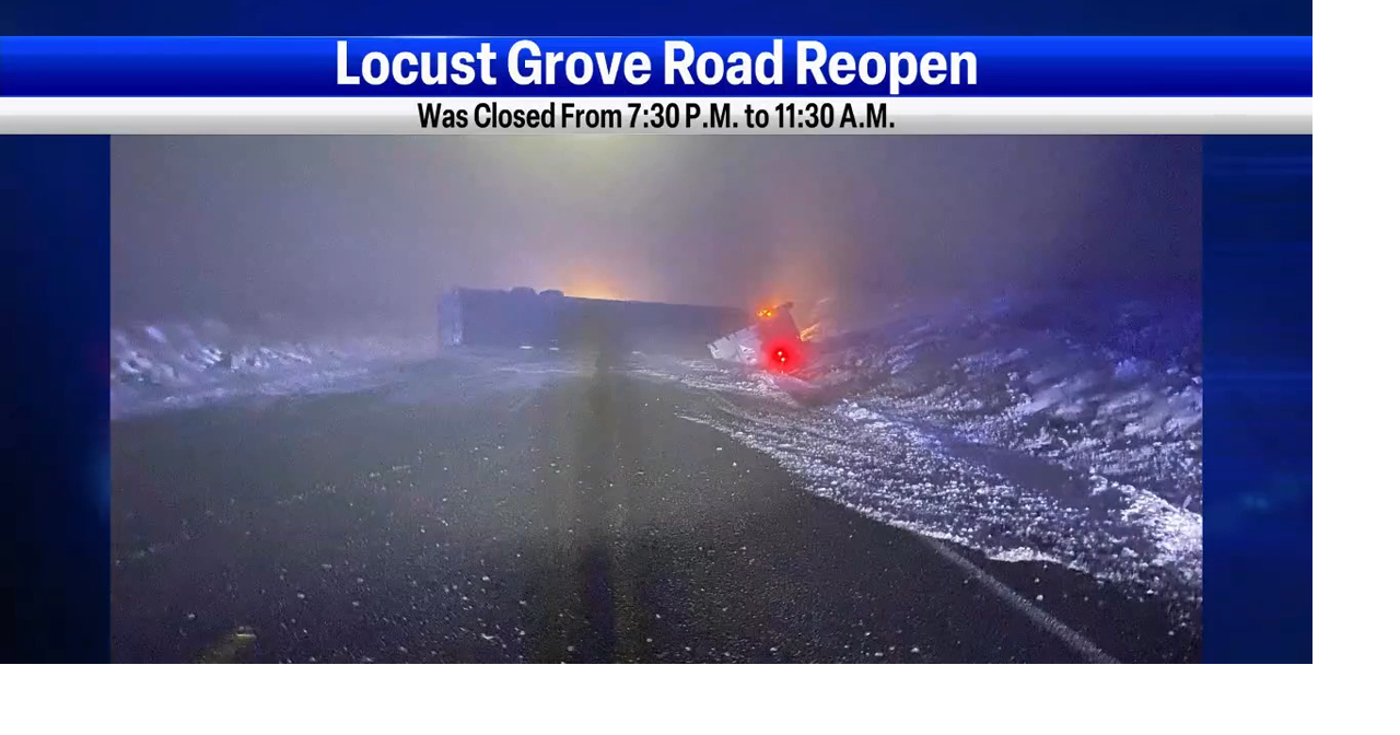Locust Grove Road reopened after Monday morning semi truck crash in ...
