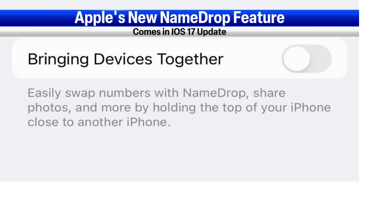 Facts about Apple's new NameDrop feature | News | nbcrightnow.com