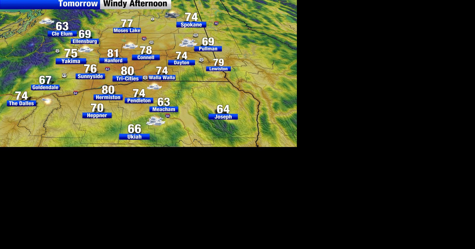 Cooler and windy Thursday | Weather | nbcrightnow.com