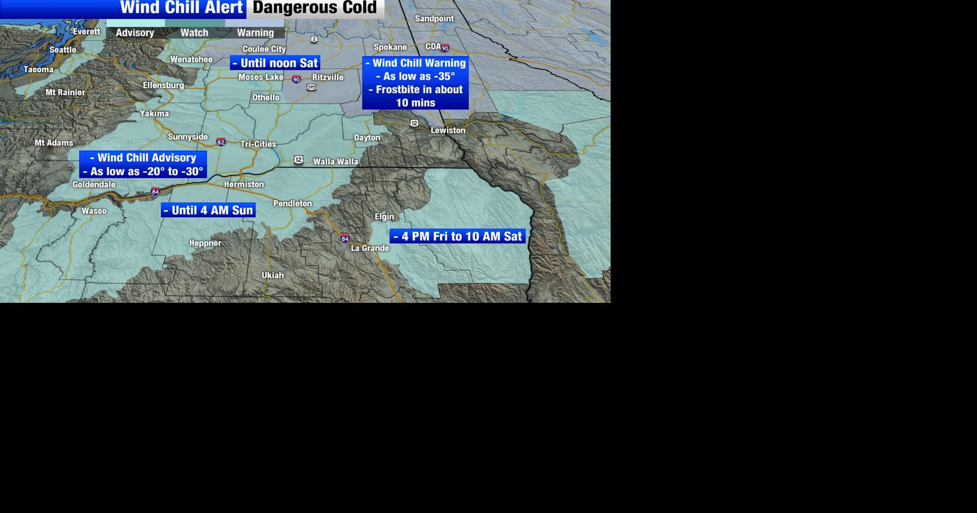Dangerously cold temperatures this weekend as northerly winds will pull ...