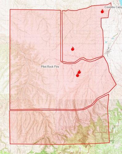 Some evacuations removed for Pilot Rock Fire, containment still at 95% ...