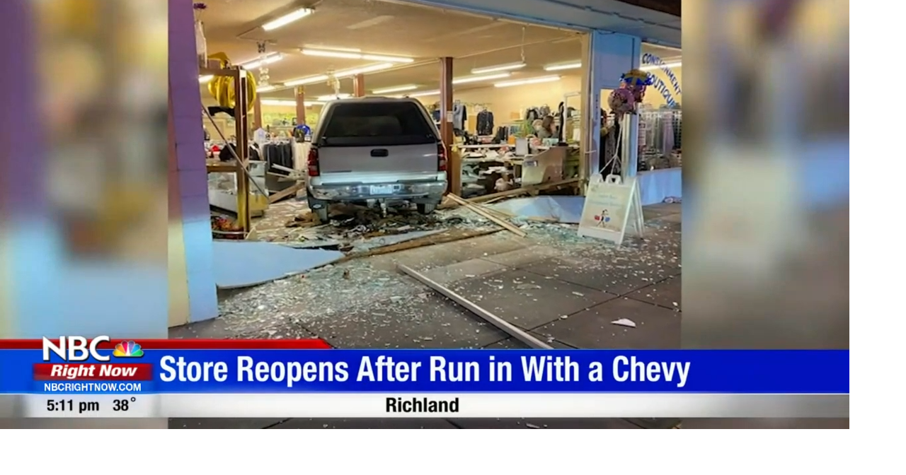 Local store reopens after a truck crashes through the window | News ...