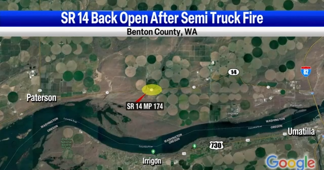 Sugar beet truck fire closes eastbound SR 14 near Paterson | News ...