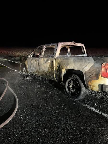 BCSO find stolen truck on fire near Finley | News | nbcrightnow.com