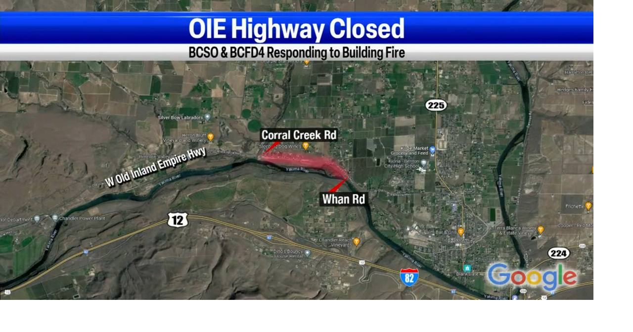 Fire on Old Inland Empire Highway closes road | Fire | nbcrightnow.com