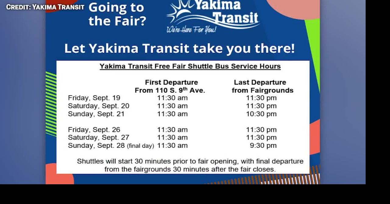 Yakima Transit offers free shuttles to Central Washington State Fair ...