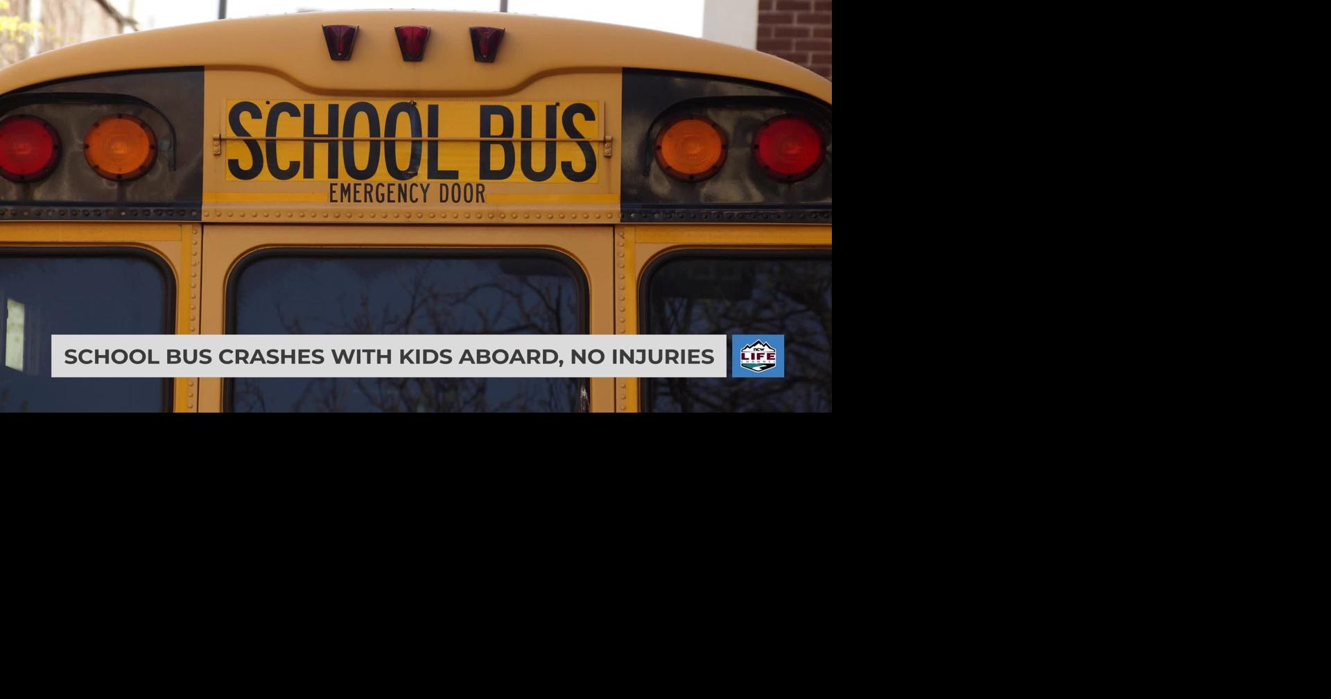 School bus crashes with kids aboard, no injuries | Videos | ncwlife.com