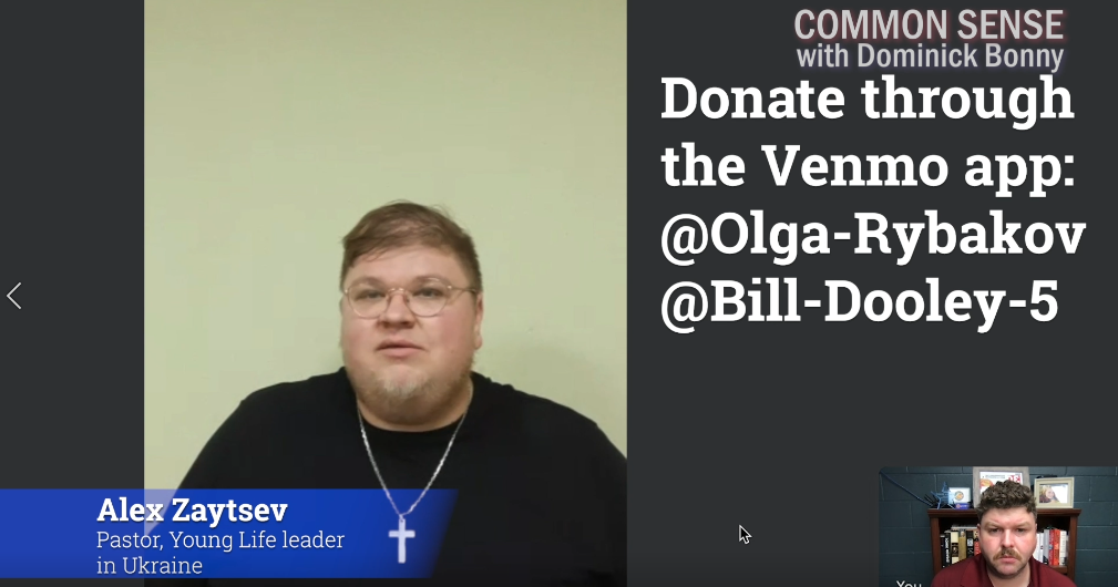 Common Sense with Dominick Bonny – Pastor Alex in Ukraine | Common ...