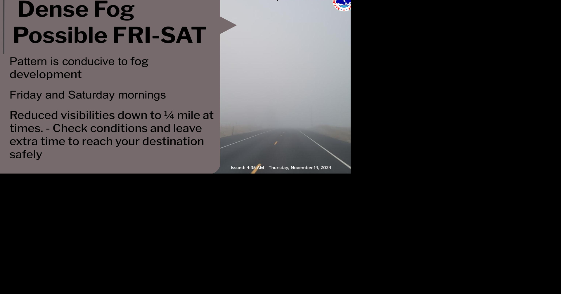 Cooler With Fog Possible Fri & Sat | Weather | ncwlife.com