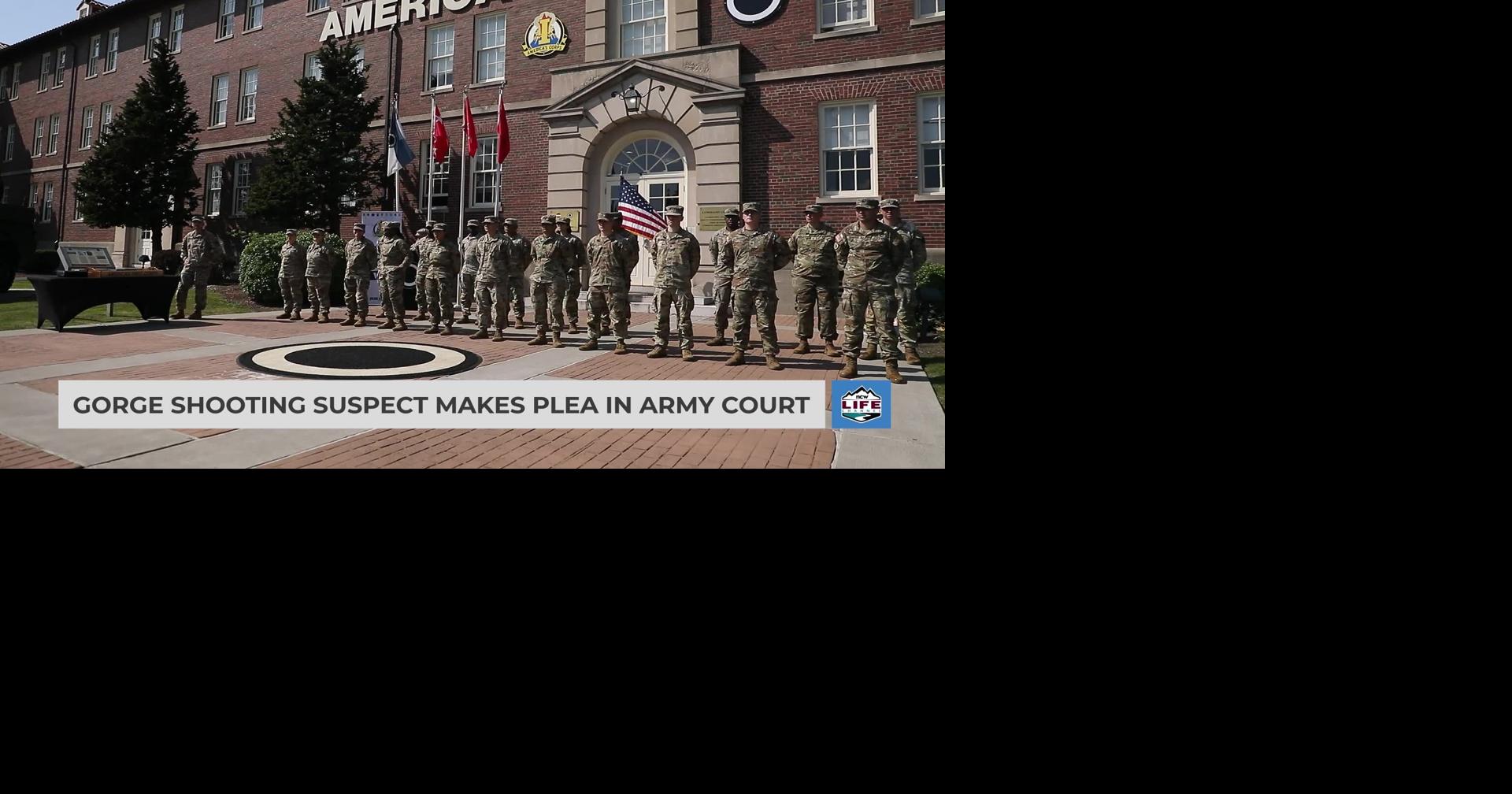 Gorge shooting suspect makes plea in Army court | Videos | ncwlife.com