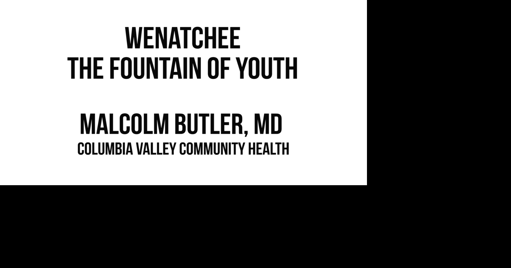 Wenatchee: The Fountain of Life with Dr. Malcolm Butler | Pybus ...