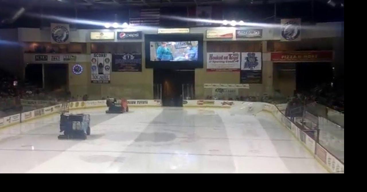 New big screen being installed at Town Toyota Center in Wenatchee ...