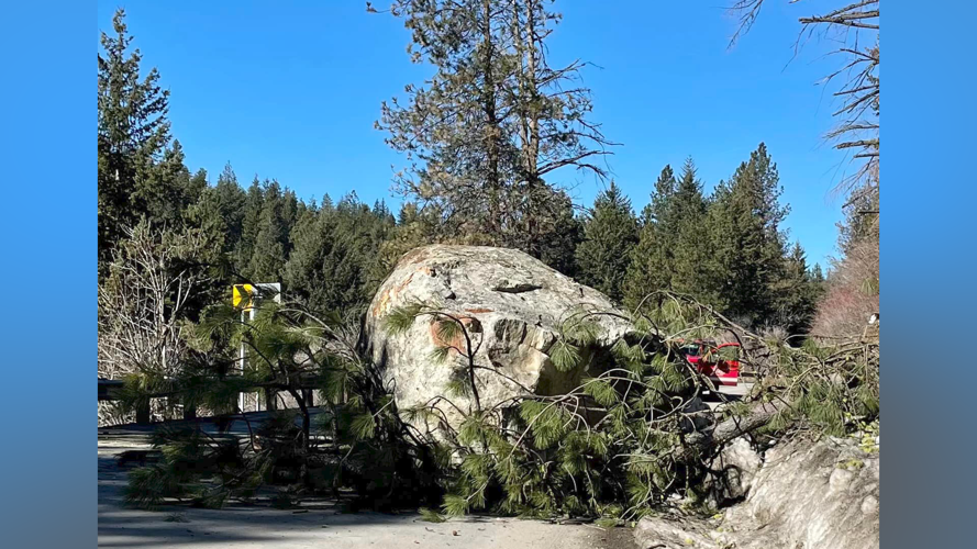 Chumstick Highway remains closed as workers deal with huge rocks | News ...