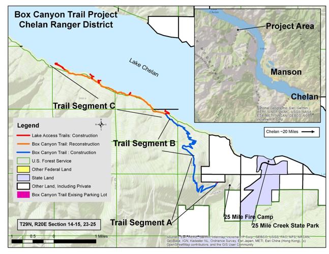 Forest Service proposing a new trail along the shore of Lake Chelan ...